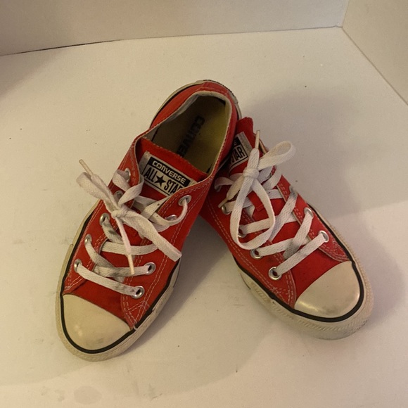 Converse | Shoes | Converse All Star Sneakers Red | Poshmark